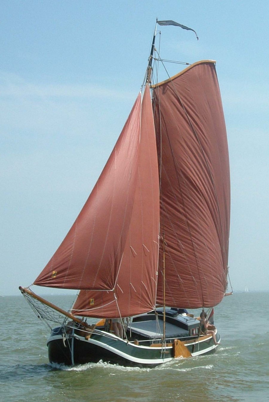 Tjalk Platbodem boot te koop, verkocht