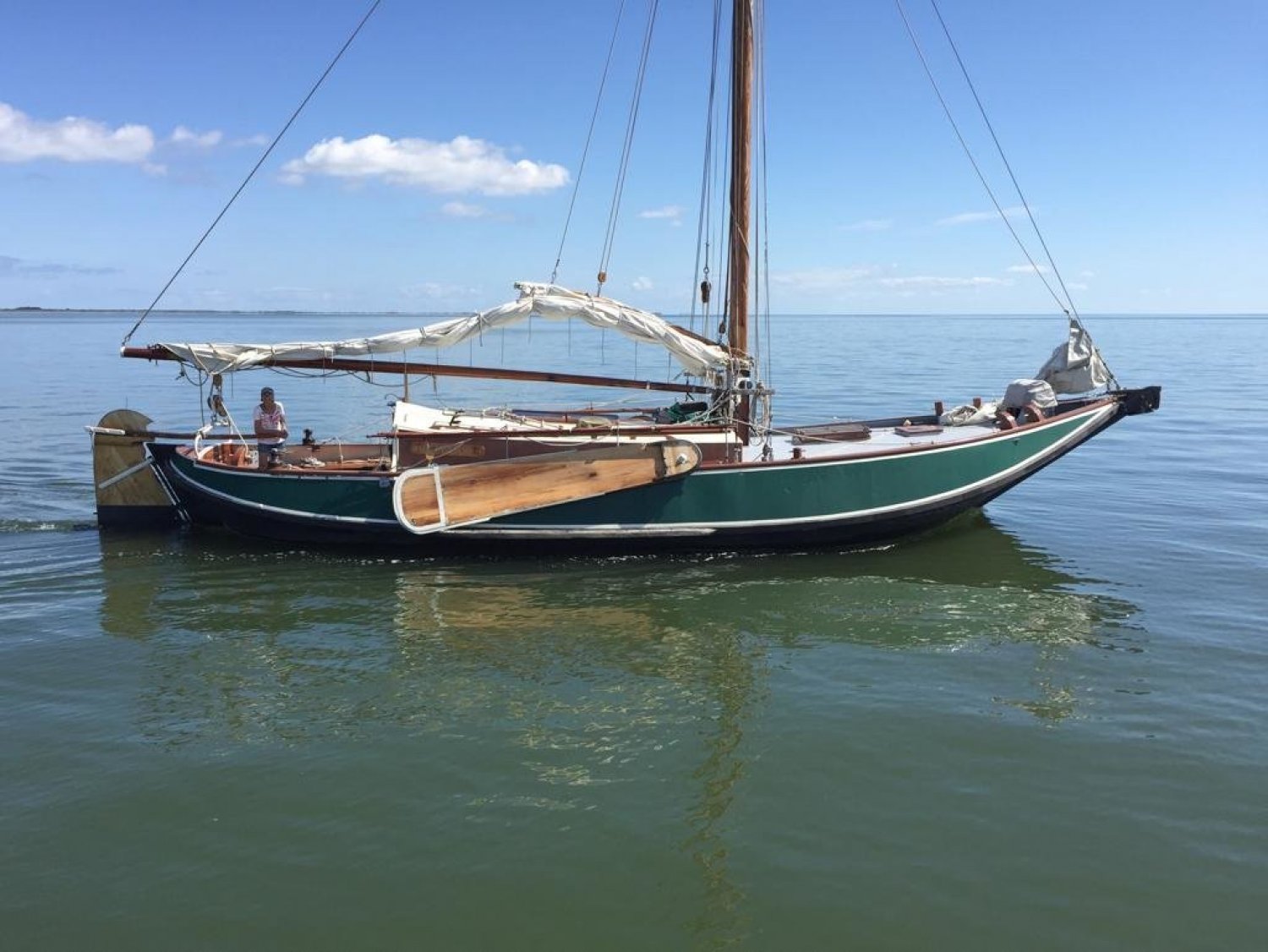 Platbodem Hoogaars Staal boot te koop, € 59.000