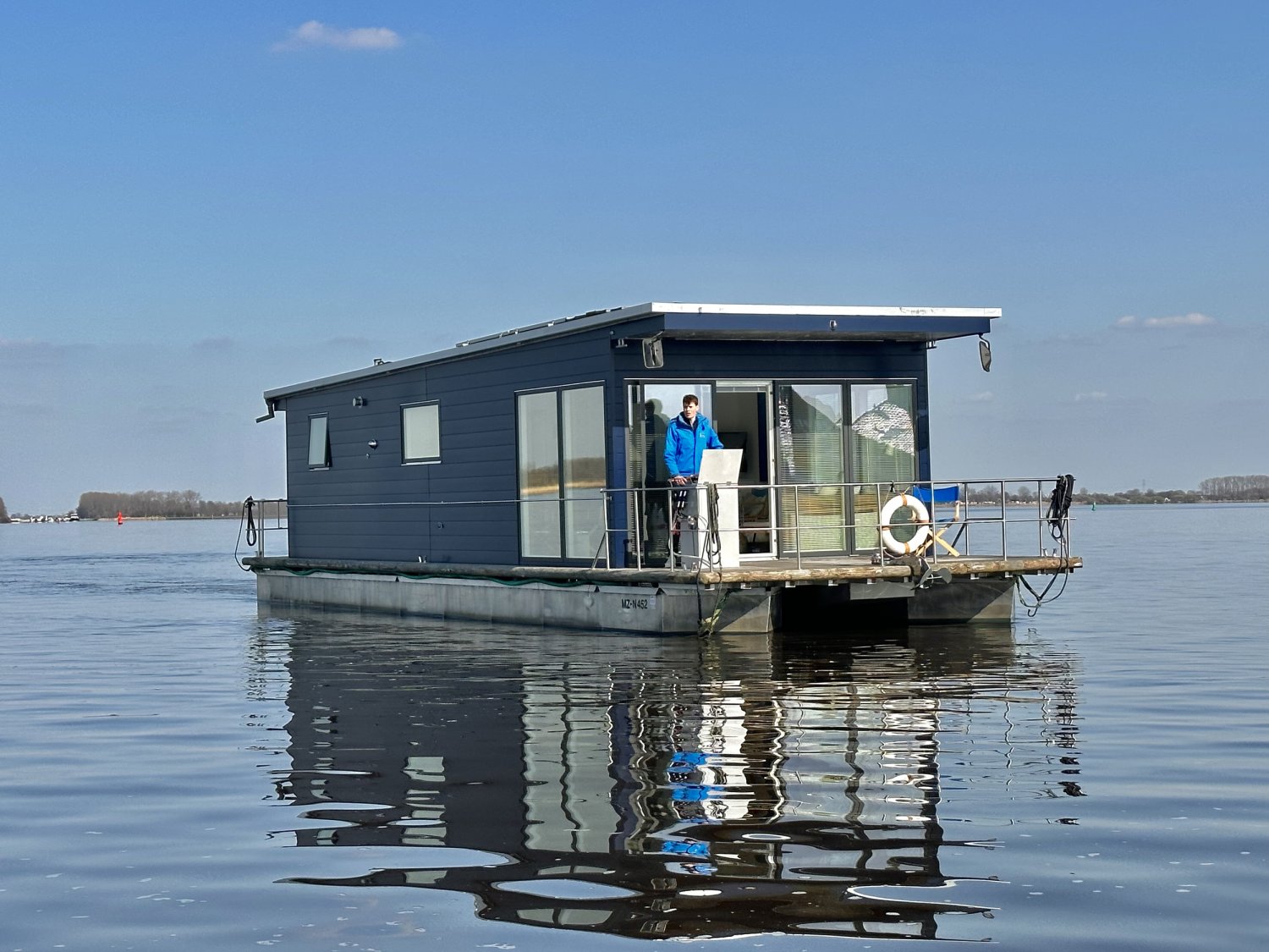 One-Off Houseboat 15m Motorkatamaran CE-C te koop | Huisboot